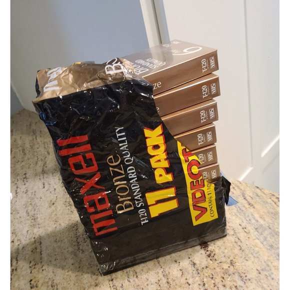 Maxell | Media | New Pack Maxell Bronze T120 Vhs Tapes Sealed Plus One ...